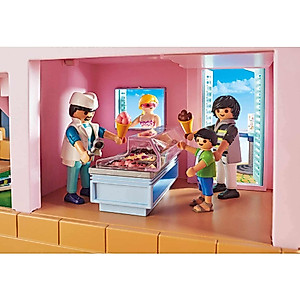 Playmobil Waterfront Ice Cream Shop, Multicoloured