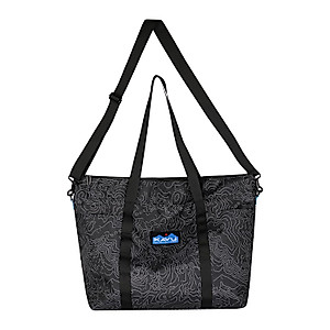 KAVU Twin Falls Tote Shoulder Strap Canvas Color Block Bag-Hemlock Grove