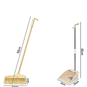 H Sweeping Broom, Pig Bristles, Broom and Dustpan Set, Household Wiper, Broom Combination, Soft Hair Broom Furniture