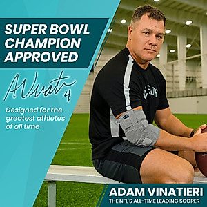 Vive Elbow Brace - Tennis Compression Sleeve - Wrap for Golfers, Bursitis, Left or Right Arm - Tendonitis Support Strap for Golf, Men and Women - Epicondylitis and Sports Recovery (Gray, Standard)