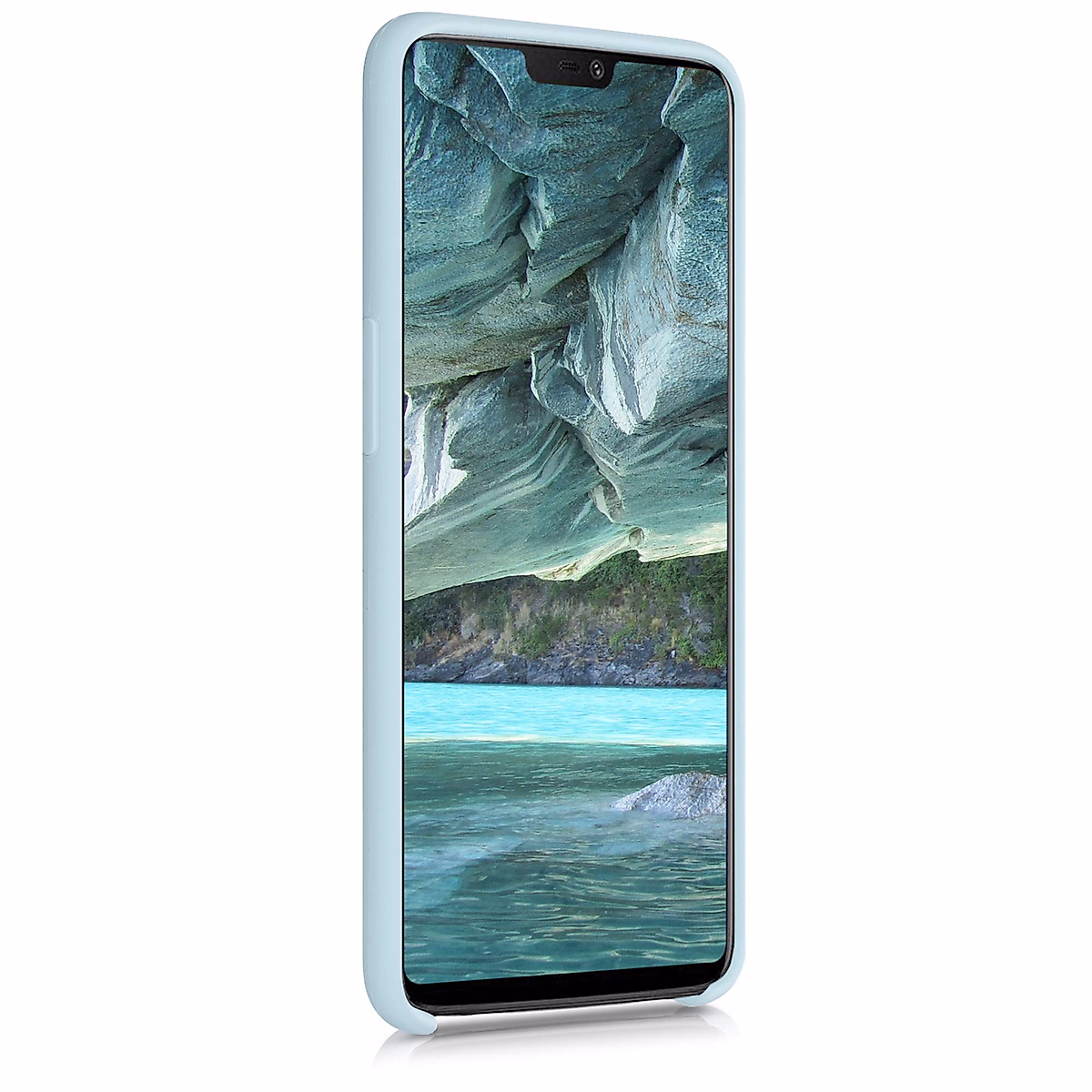 kwmobile Case Compatible with OnePlus 6 Case - TPU Silicone Phone Cover with Soft Finish - Cool Mint