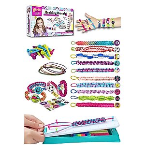 TOYTION Friendship Bracelet Kit for Teen Girls, DIY Charm Bracelet Loom Making Kits Toys for 6 7 8 9 10 11 12 Year Old Girls, Arts and Crafts Jewelry Maker Tools, multicolor, M, MBK-291