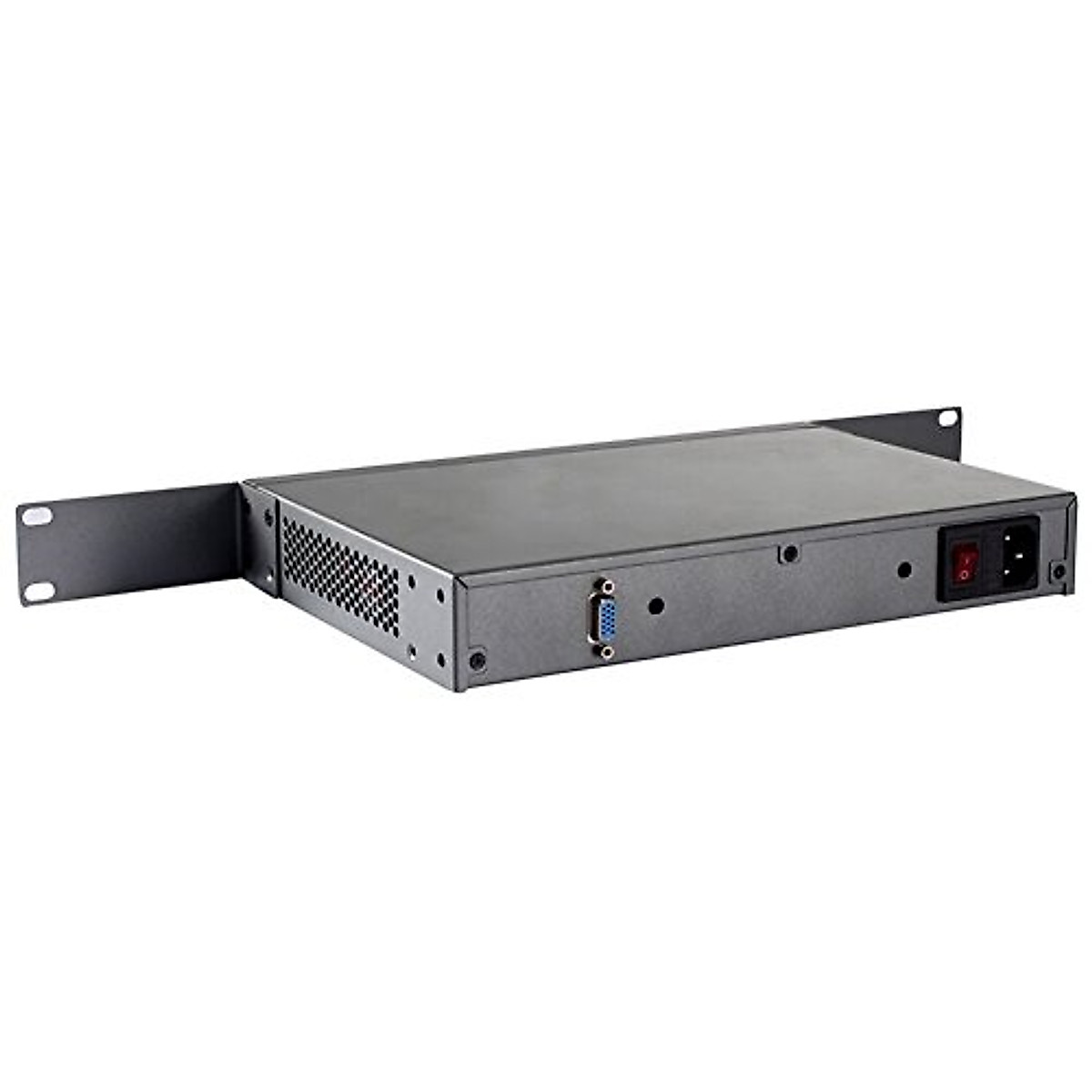 Firewall Hardware, OPNsense, VPN, Network Security Appliance, Router PC, Intel J1900, HUNSN RS17f, 4 x Intel Gigabit LAN, 2 x USB, VGA, Fanless, 2 x Reserved Fan, 4G RAM, 64G SSD