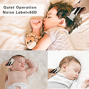 WZGZFER Hair Clippers Professional Trimmer Kit Cordless Barber Clipper with 6 Adjustable Guide Combs Rechargeable Hair Trimmer Set, Hair Cutting Machine Grooming Kit for Men/Kid/Baby (Silver)