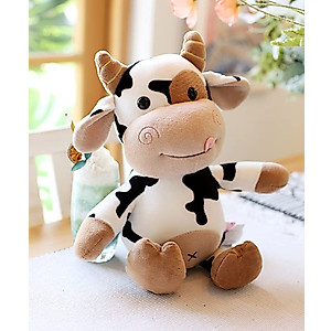HWD Cute Stuffed Animals Doll, 16'' Soft Plush Cow Toy Gifts for Kids, Toddler, Birthday, Valentines, Christmas