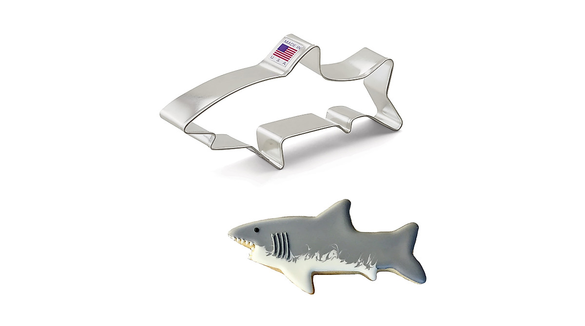 Shark Cookie Cutter 6.25" Made in USA by Ann Clark | Creative Baking Tool