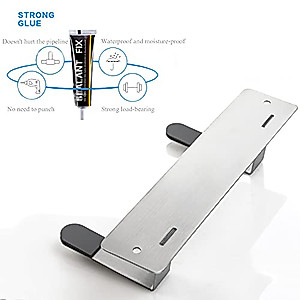 Cuisallette Stainless Steel Wall Mounted Cutting Board Holder Punch-free Multifunctional Kitchen Shelf Organizer Pot Lid Storage Rack