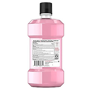 Listerine Total Care Zero Alcohol Anticavity Mouthwash, Bad Breath Treatment, Alcohol Free Mouthwash for Adults; Fresh Mint Flavor, 1 L (Pack of 2)