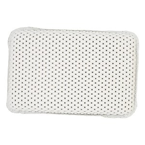 Bath Biss Spa Foam Bath Pillow | Suction Cup | Bathtub | Head and Neck Support | Relaxing Cushion | White