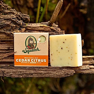 Dr. Squatch DISCONTINUED All Natural Bar Soap for Men with Zero Grit, Cedar Citrus