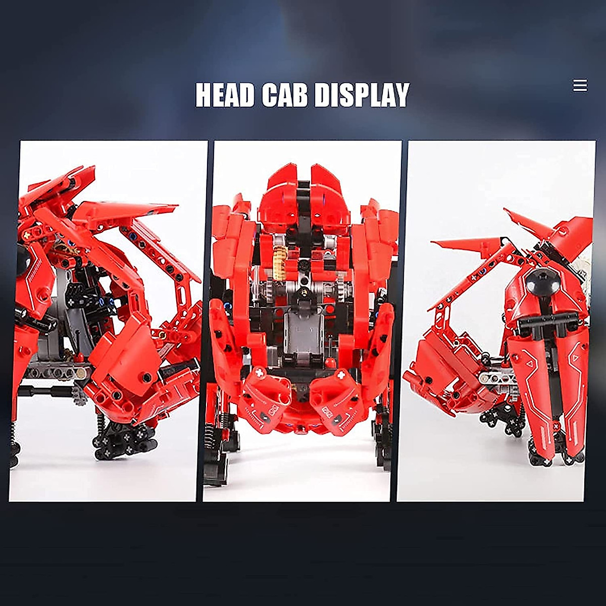 Zcciss Walking Tank (Hexapod) Robot MK-Hexa 20005 Building Kit;Awesome Programmable Engineering Mechanical Military Walker Toy Model Set