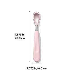 OXO Tot Feeding Spoon Set with Soft Silicone - Opal and Blossom