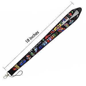 Cartoon Airpod Case, Cute Airpods 2 & 1 Case Cover with Long Lanyard Keychain, Soft Silicone Protective Accessories Cases Kawaii Funny Cool for Women Girls Men Boy (A Red)