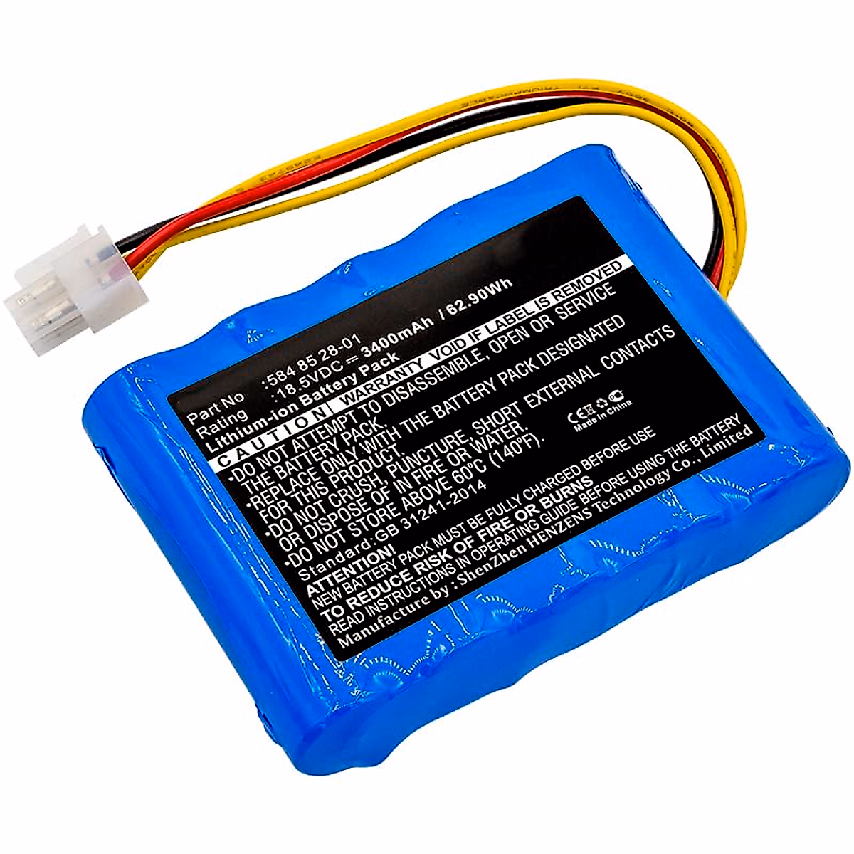 Synergy Digital Lawn Mower Battery, Compatible with Husqvarna Automower 315 2005 Lawn Mower, (Li-ion, 18.5V, 3400mAh) Ultra High Capacity, Replacement for Husqvarna 584 85 28-01 Battery