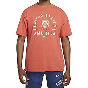 Nike Men's ACG Max 90 Short Sleeve All Conditions Gear T-Shirt (Large, Martian Sunrise)