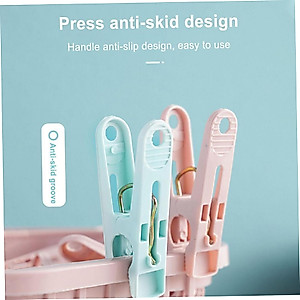 Coat Hangers Pegs for Washing Line 31Psc Non Slip Windproof PP Material Pegs with Basket Multifunctional Fastening Waterproof Laundry Pegs with Durable Spring