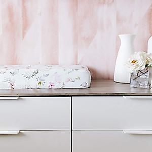 Oilo Changing Pad Cover, Breathable 100% Turkish Cotton Fitted Jersey, 300 Thread Count, Machine Washable, Fits Standard Changing Pads (32" x 16"), Girl, Boy, & Neutral Nursery Design, Fawn