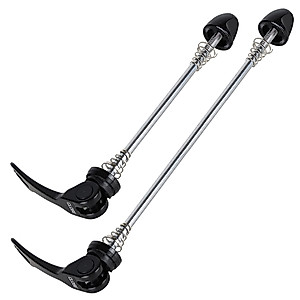 CyclingDeal Bike Quick Release Skewers for MTB or Road Bicycles - Axles Set Replacement QR Lever Set for Bike Wheel Hub - for MTB