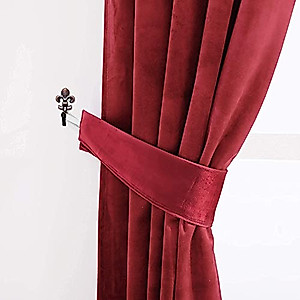 StangH Bundle Velvet Curtains & Curtain Tiebacks