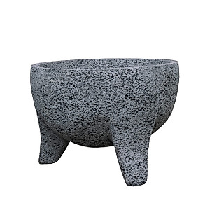 CEMCUI Volcanic Stone Molcajete Capacity for 4 Litres of Sauce