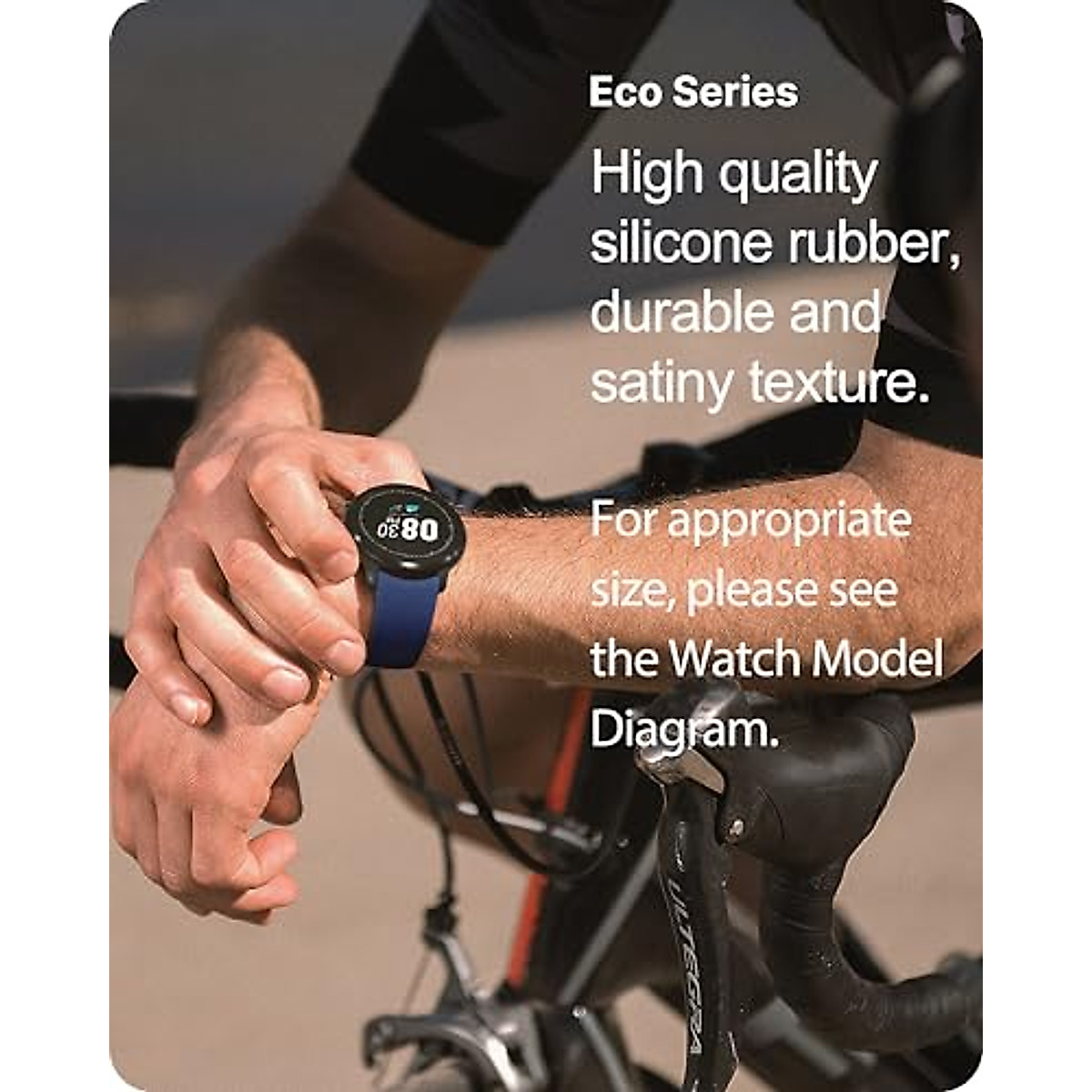 Fullmosa 22mm Silicone Watch Bands No Gaps Compatible for Samsung Galaxy Watch 46mm/Gear S3 Classic/Frontier, Galaxy Watch 3 45mm,(Blue)