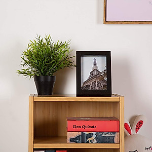 Muzilife 5x7 Shadow Box Frame 2-Pack Wood 3D Picture Frame with Glass Cover Display Case for Wall-Hanging or Free-Standing Picture Showcase, Black