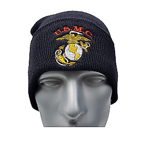 Marines Marine Corps EGA Cuffed Beanie Hat Cap WCAP030 c