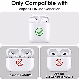 Case for Airpods, Filoto Bling Airpod Silicone Case Cover Skin, Air Pods Protective Glitter Case with Shiny Disco Ball Keychain, Scratch Proof and Drop Proof for Apple Airpods 2&1 (Glittery Rose Gold)