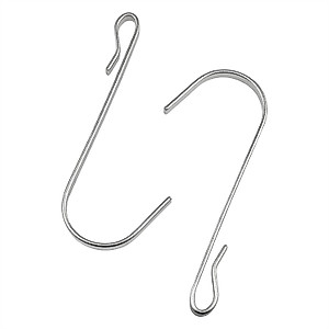 Dsjnf J Shaped Stainless Steel Hooks Wire Rack Hooks Sink Hooks Heavy Duty Hooks for Kitchen Bedroom Office Wire Rack Hanger Accessories -16PCS