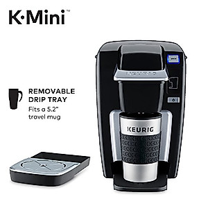 Keurig K15 Coffee Maker, Single Serve K-Cup Pod Coffee Brewer, 6 to 10 Oz. Brew Sizes, Black