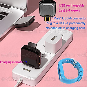 e-vibra Vibrating Alarm Watch, Potty Training Watch Water Resistant Medical Reminder Watch with Timer (Light Blue)