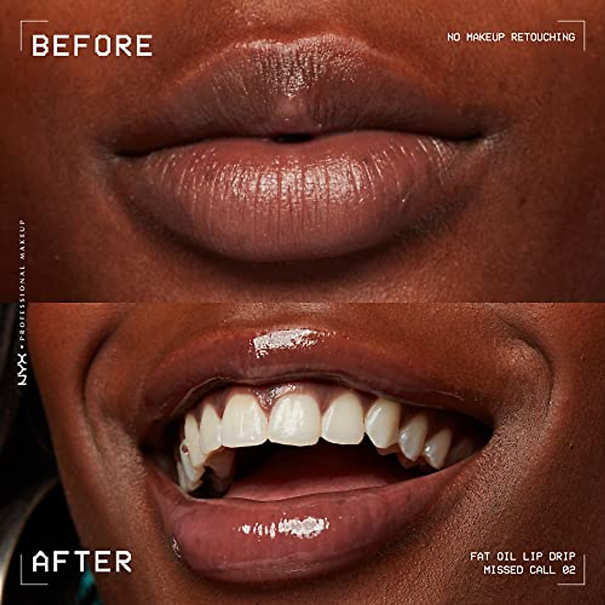 NYX PROFESSIONAL MAKEUP Fat Oil Lip Drip, Moisturizing, Shiny and Vegan Tinted Lip Gloss - Missed Call (Sheer Pink)