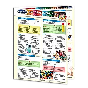 Home-Schooling Guides 4 Chart Bundle - Pre-K to Grade 2 - Laminated Charts on Early Math, Early Spell, Arts and Craft, Color and Shapes Quick Reference Guides by Permacharts