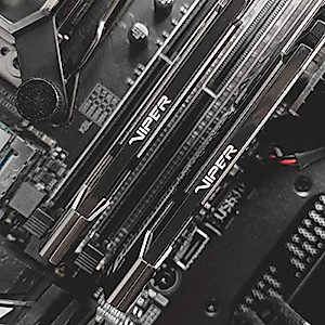 Patriot Viper Steel DDR4 RAM 16GB (2X8GB) 4400MHz CL19 UDIMM Desktop Gaming Memory Kit - PVS416G440C9K