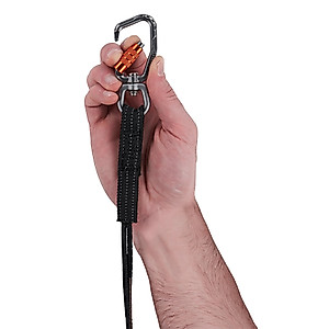 Ergodyne Squids 3714 Tool Lanyard and Tethering Attachment with Carabiner and Cinch Loop, Weight Rating 10lbs, 3-Pack