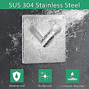 Generic Adhesive Hooks, Heavy Duty Towel Hooks for Hanging, Waterproof Stainless Steel Wall Hanging Coat Hat Robe, Modern Cabinet Closet Hanger Bathroom Bedroom Kitchen Door 4 Pack, Silver, (Li-HK02)