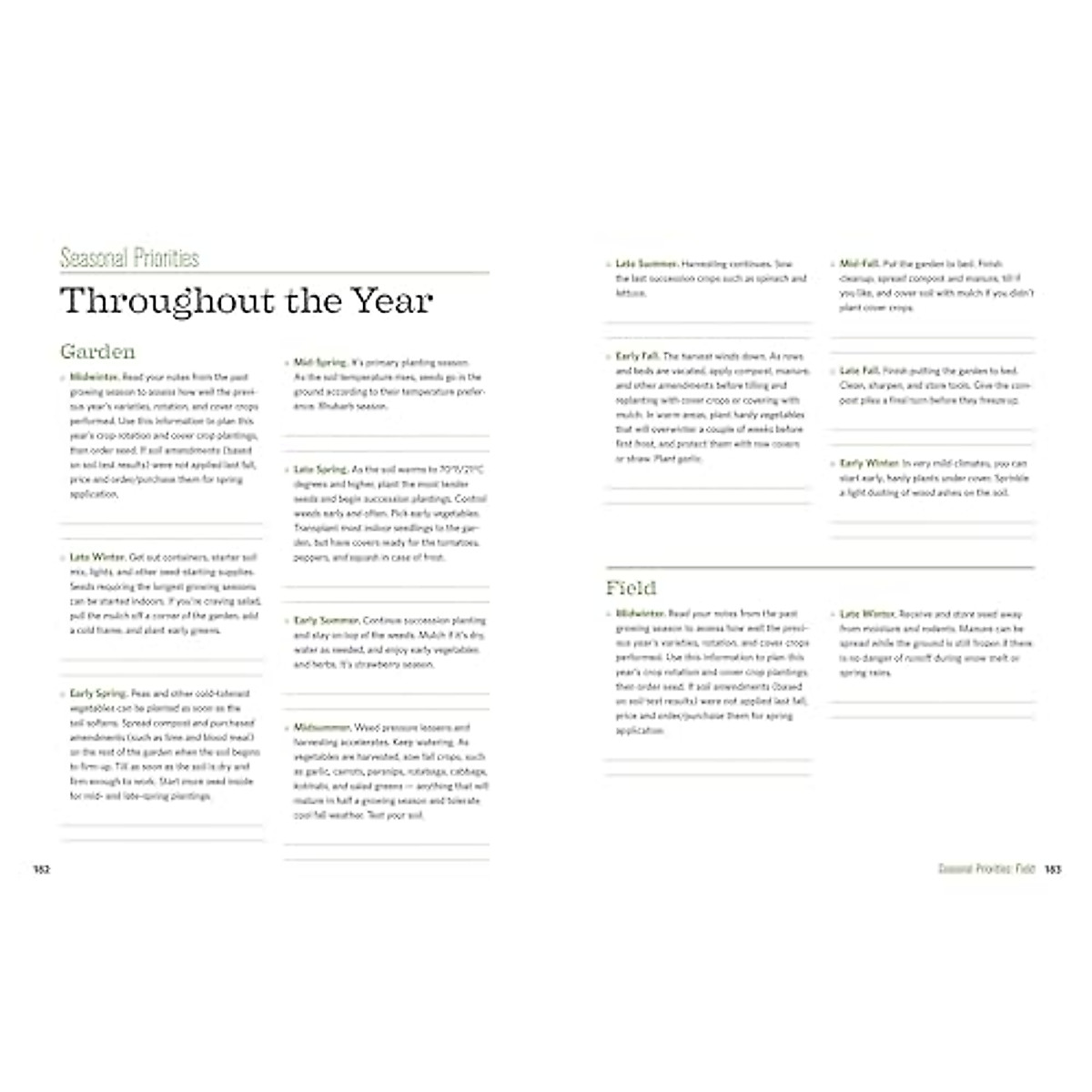 The Backyard Homestead Seasonal Planner: What to Do & When to Do It in the Garden, Orchard, Barn, Pasture & Equipment Shed