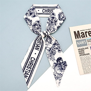 QTMY 3 Pack Purse Scarf for Bags Silk Head Scarf for Hair Handbag Women Scarfs Band Hair Neck Scarves Fashion Gifts,97