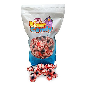 Gummy Eyeballs - 5 LB Resealable Stand Up Candy Bag - Halloween Themed Bloody Eyeball Gummies - Scary Novelty Candy for Trick or Treaters and Party Favor Bags