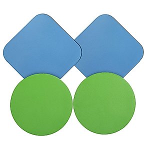 4pcs Jar Opener Gripper Pad, Multifunctional Rubber Jar Opener Kitchen Coaster for Elderly Suffering from Arthritis Children Women Weak Hands(Blue, Green)