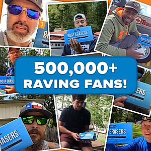 Premium Boat Scuff Erasers | Boating Accessories Gifts for Cleaning Boat Accessories or Gift for Pontoon Fishing Jon Boats Decks Vinyl Boat Cleaner Hull Cleaner Gadgets for Men and Women