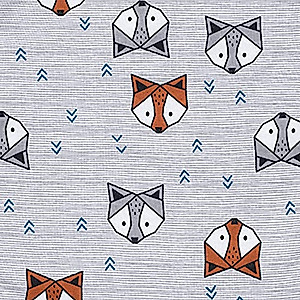 Lamaze Baby Boys' Super Combed Natural Cotton Tight Fit Long Sleeve Sleepwear 2 Piece Set, Footless, 1 Pack, Grey Fox, 3T