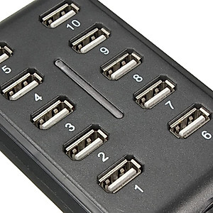 SHYPT High Speed 480 Mbps USB 2.0 Hub 10 Port Multi Personal Computer USB Hub Portable USB Splitter