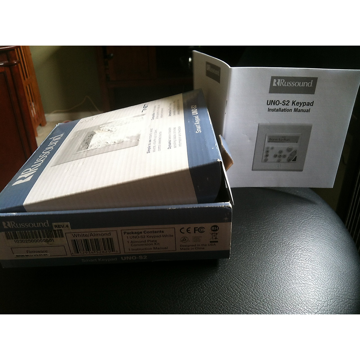 Russound Uno S2 Double Gang Keypad