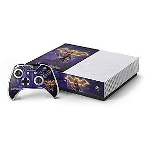 Skinit Decal Gaming Skin Compatible with Xbox One S Console and Controller Bundle - Officially Licensed Warner Bros Batgirl Gotham Knights Design