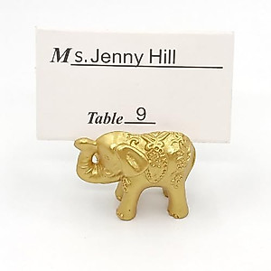 Pack Of 10 Gold Resin Table Number Stands Convenient Gold Place Cards Holders For Special Event Tablescape
