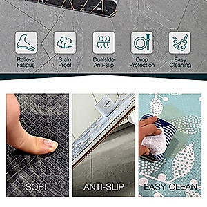 UpNUpCo Artistic Beautiful Anti Fatigue Kitchen Floor Mat - Unique Floor Mats - Pain Relief Padded Kitchen Mats - Floor Mats For In Front Of Sink - Memory Foam 30" X 17.5" X 10mm Picasso Wine