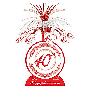 40th Anniversary Centerpiece Party Accessory (1 count) (1/Pkg)