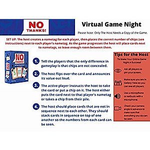 Amigo Games No Thanks! The Play or Pay Card Game – Avoid Taking Points in This Exciting & Simple Classic Card Game for Family Game Night – Perfect for Kids & Adults ages 8 & Older