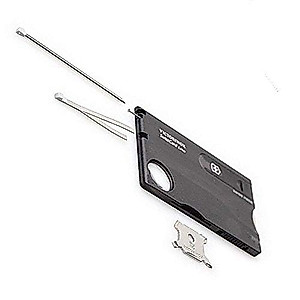 Victorinox Men&#039;s Taschenwerkzeug Swisscard Lite Onyx Pocket Knife-Set, Black Transparent, One Size, Alloy Steel